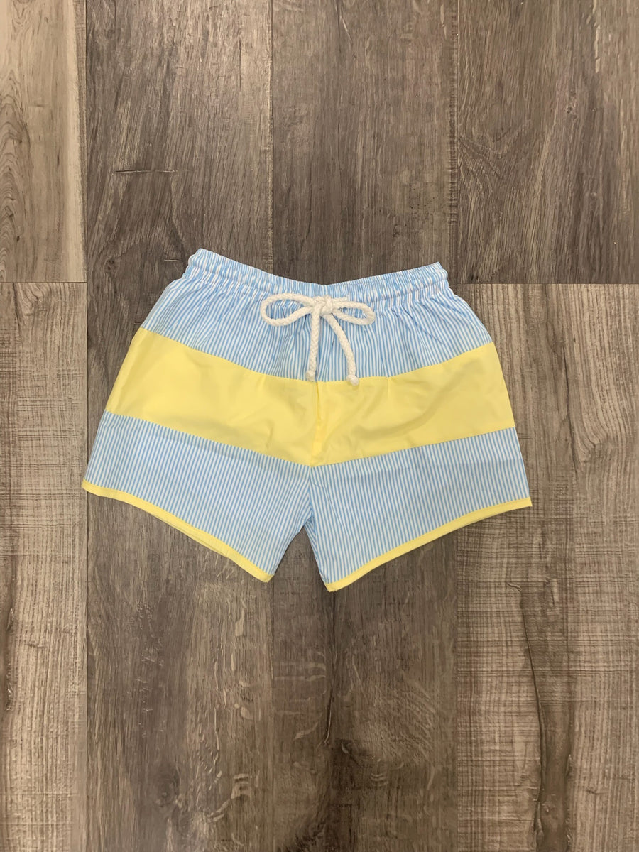Yellow Blue Trunks – Boujee Babies | Baby and Children's Store