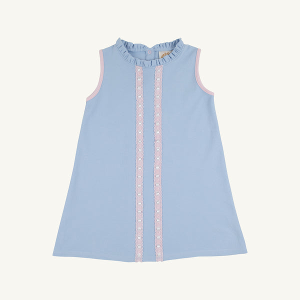Lizzie's Luxe Leisure Dress Beale Street Blue with Palm Beach Pink & W ...